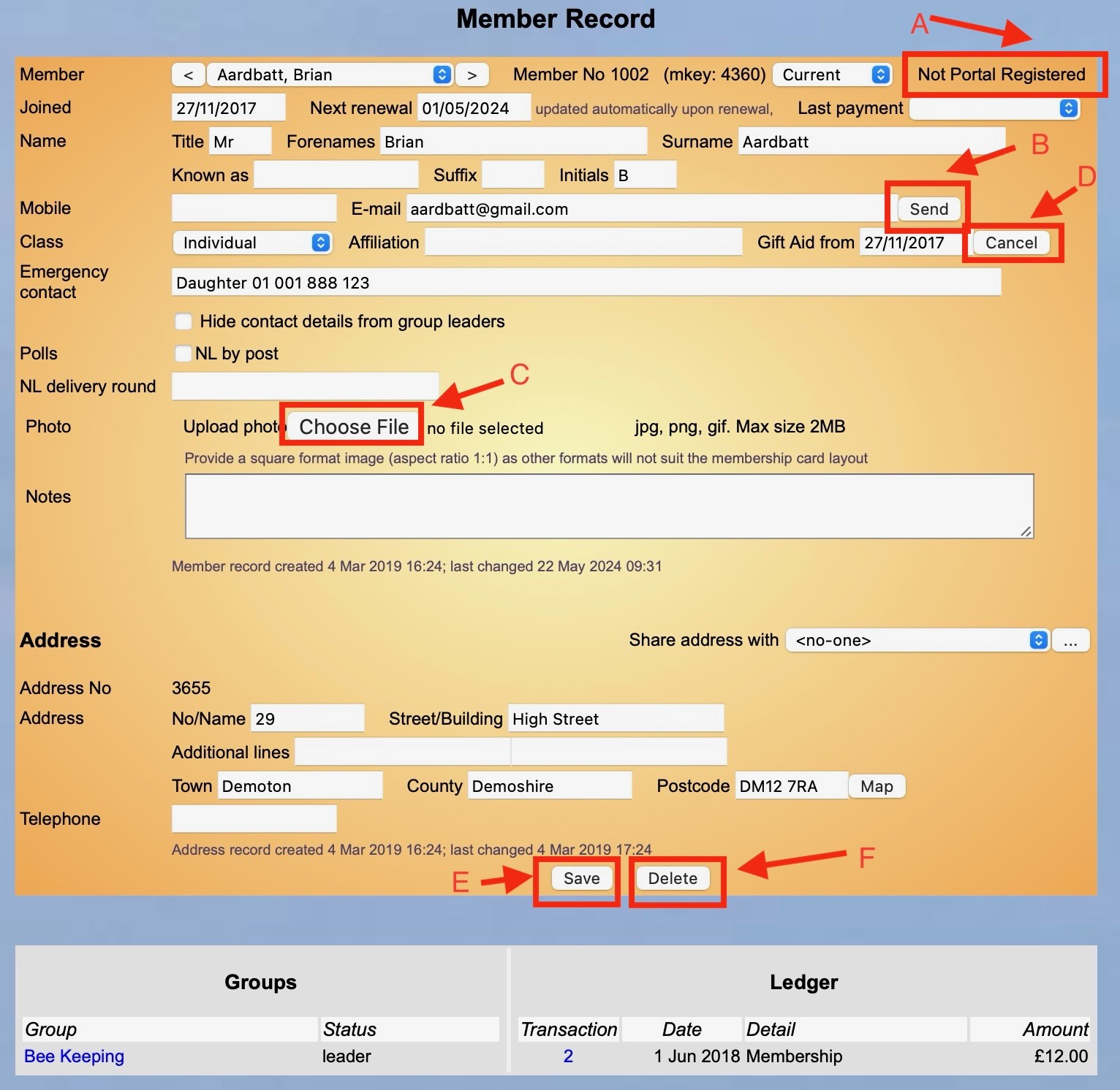 4.2 Member Record – u3a Beacon