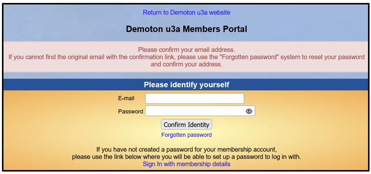 10.2.4 Updating your Personal Details – u3a Beacon