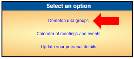 10.2.2 Viewing your Interest Groups – u3a Beacon